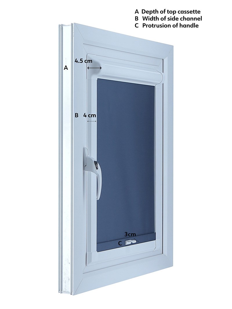 Paris Grey Perfect Fit Roller Blind