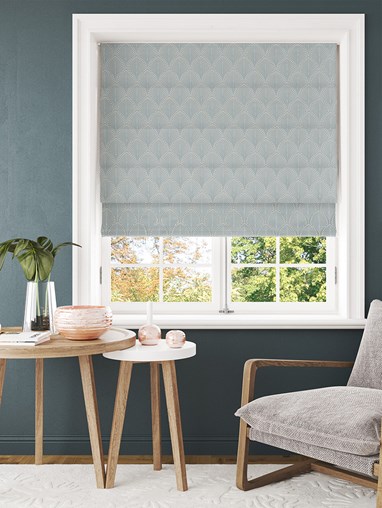 Rowing Stripe Oatmeal Roman Blind