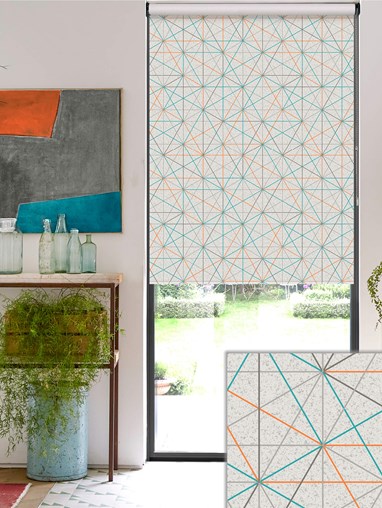 Apex Mono Geometric Roller Blind