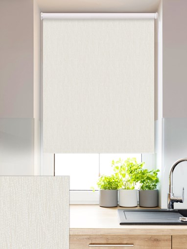 Cosy Cream Blackout Cordless Spring Loaded Roller Blind