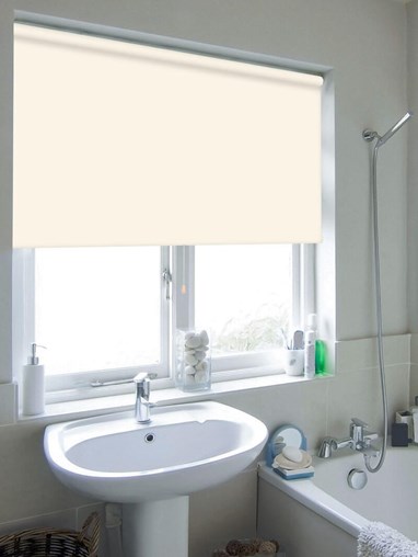 Waterproof White Cordless Spring Loaded Roller Blind